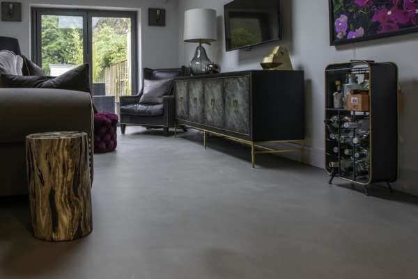 microcement floor using MicroCrete with bespoke colour effect