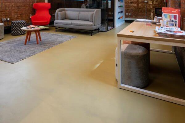 MicroCrete flooring used within a commercial premises in London