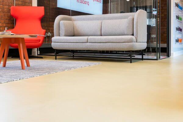 MicroCrete flooring used within a commercial premises in London